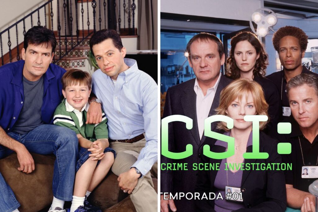 A vez em que "Dois Homens e Meio" e "CSI" se encontraram