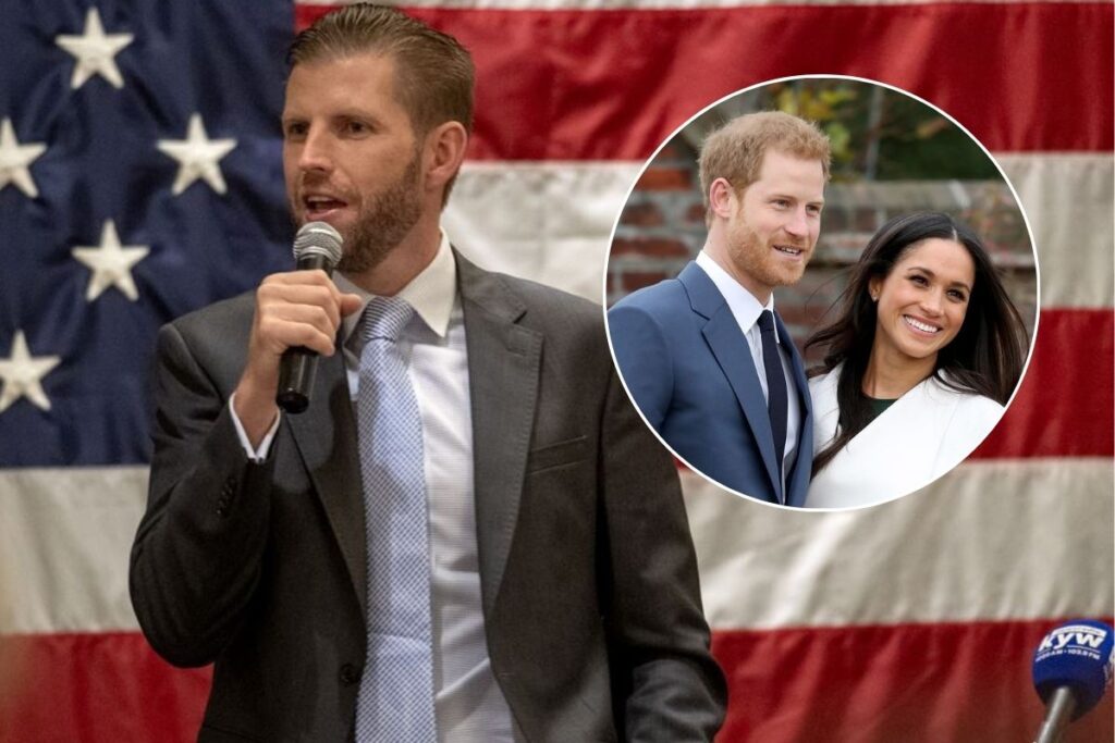 Filho de Trump fala sobre deportar Meghan Markle e Príncipe Harry dos ...